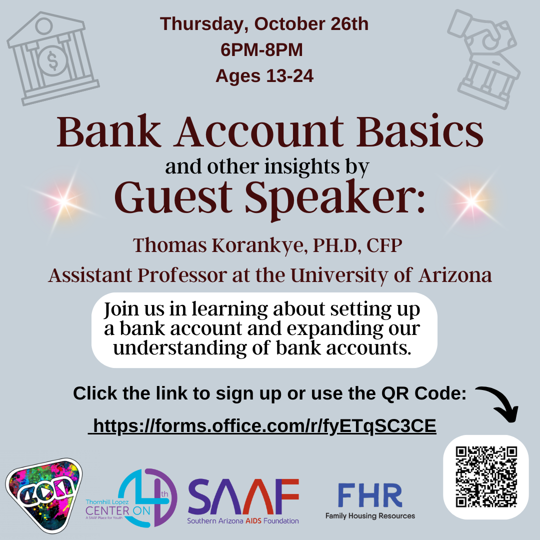FHR and SAAF Workshop: Bank Account Basics / KXCI