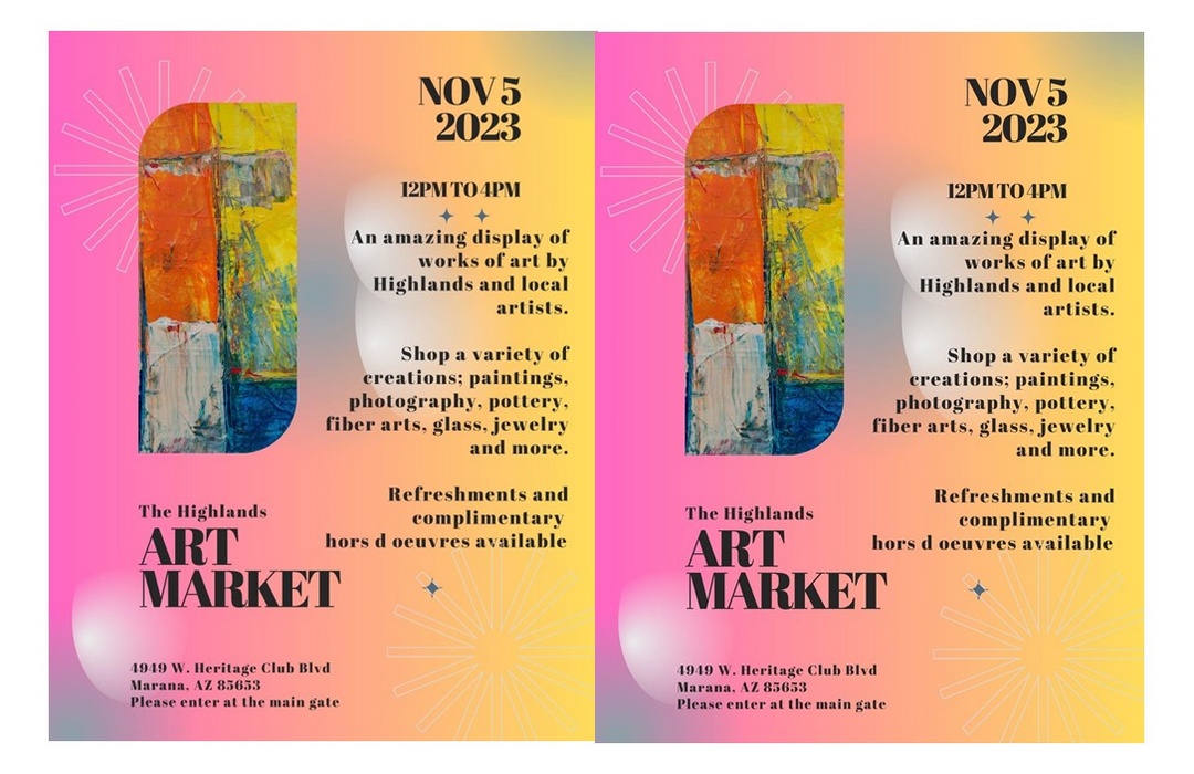 Fall ART MARKET, Highlands at Dove Mountain / KXCI