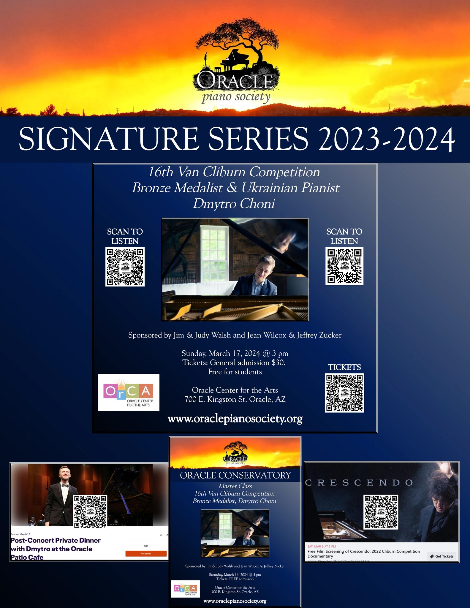 Van Cliburn bronze medalist, Dymtro Choni / KXCI