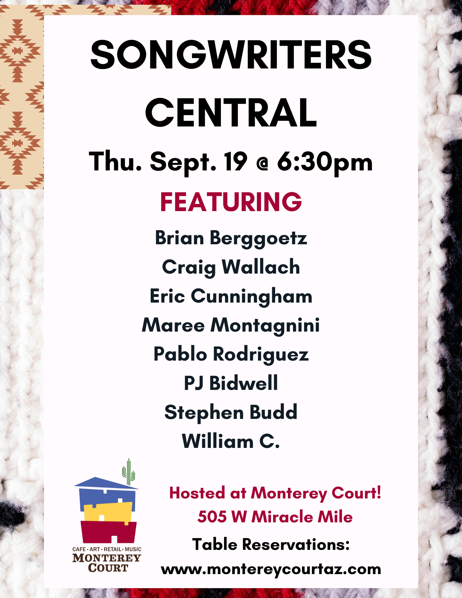 Songwriters Central (Round Robin Showcase) / KXCI