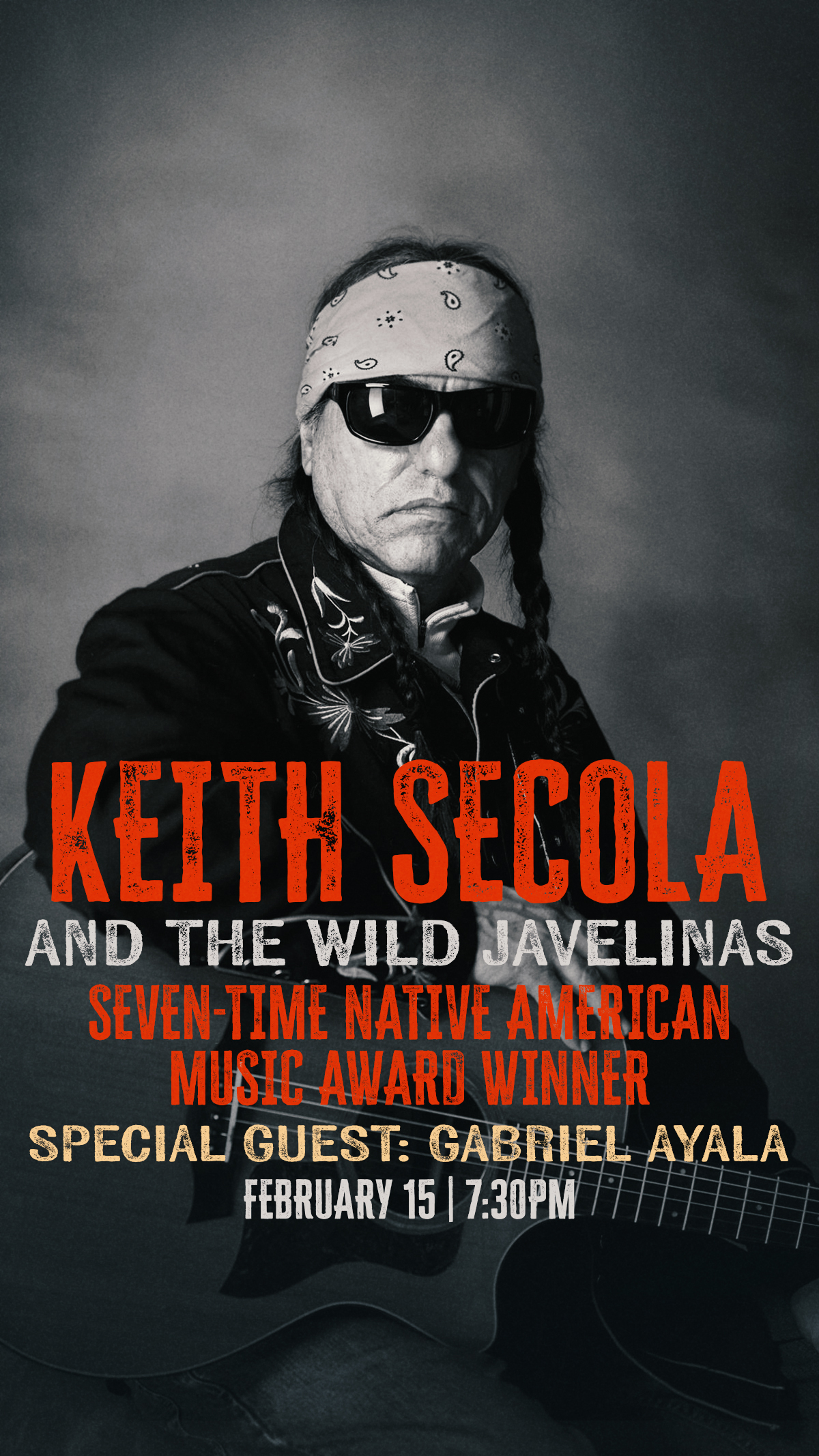 Keith Secola & The Wild Javelinas with special guest Gabriel Ayala / KXCI